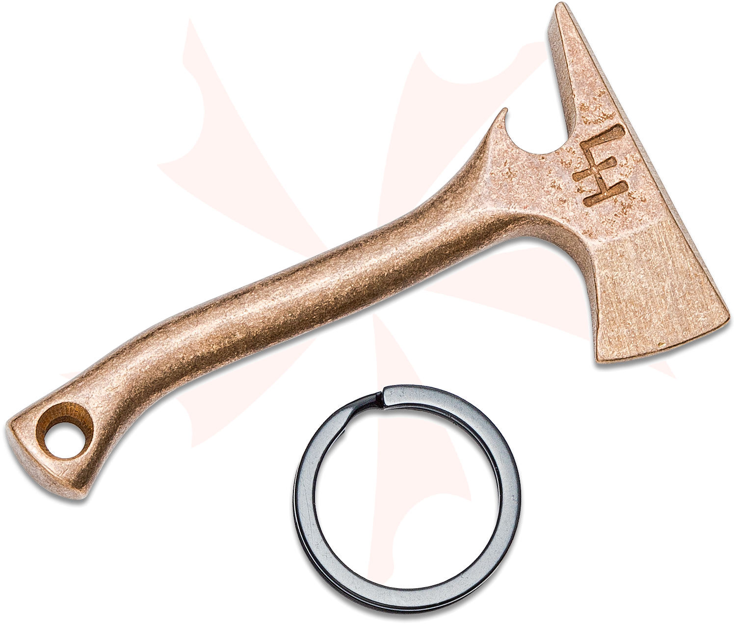 Liam Hoffman Blacksmithing Custom Bronze Keychain Axe Bottle Opener, 3. ...
