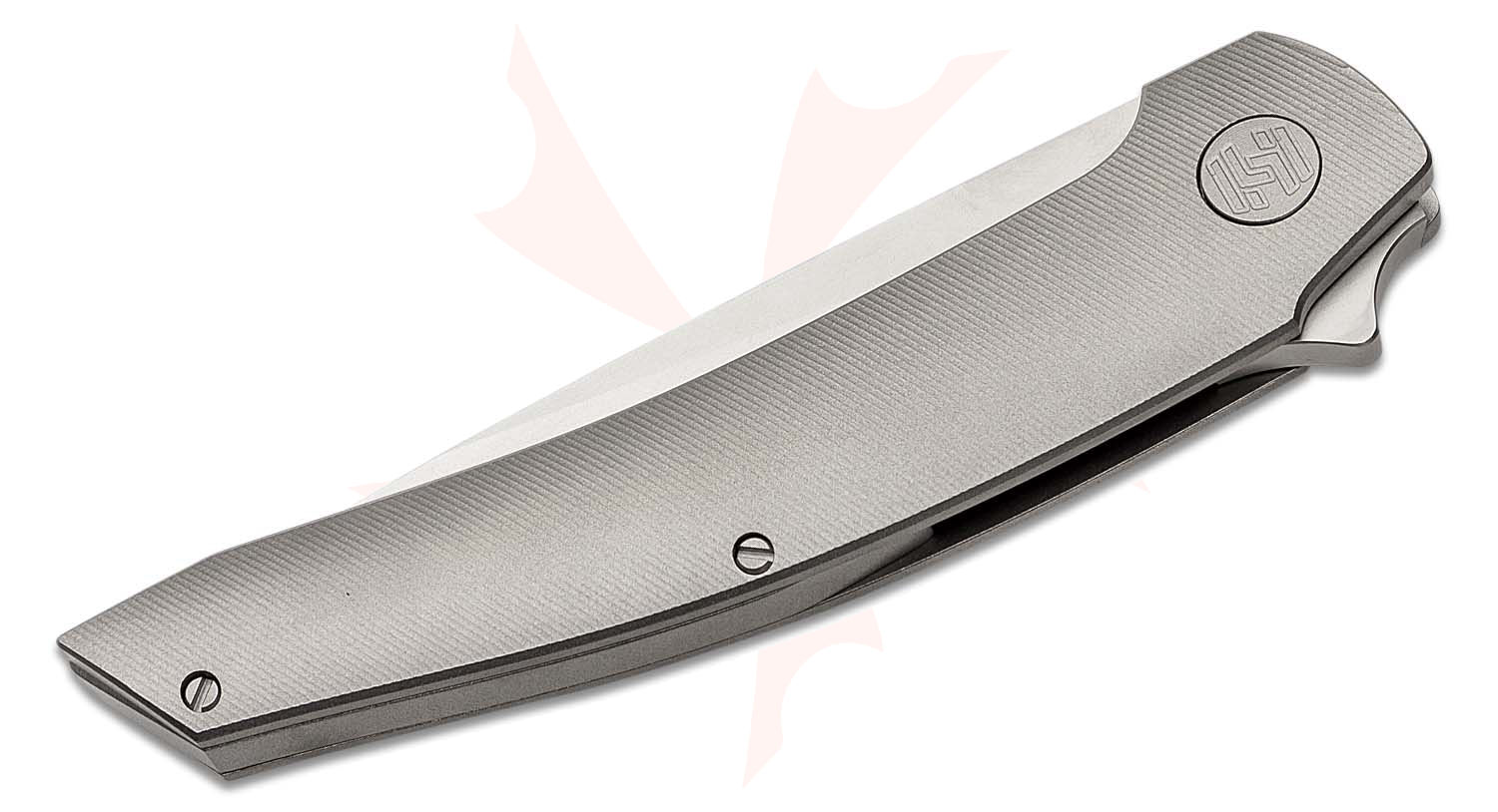 Hog House Knives Model T Flipper Knife 3.36" M390 Blasted Drop Point ...