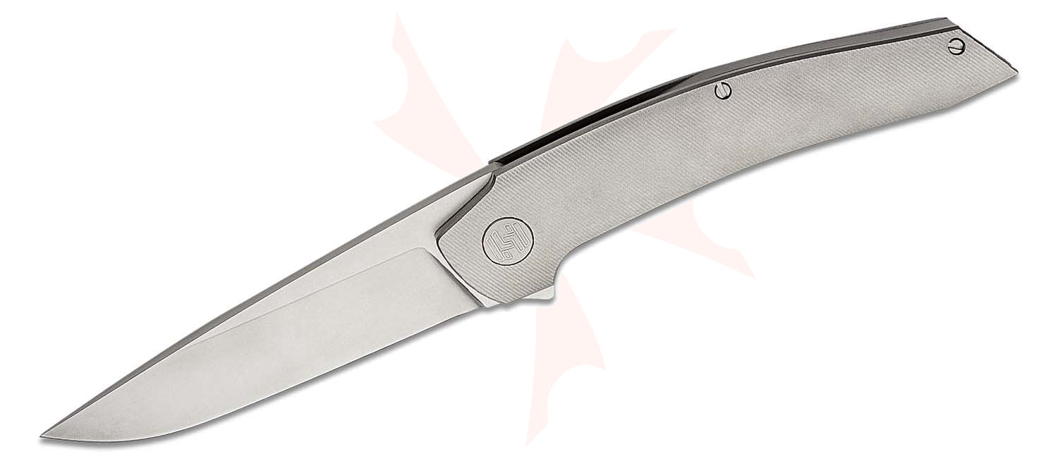 Hog House Knives Model T Flipper Knife 3.36" RWL-34 Blasted Drop Point ...
