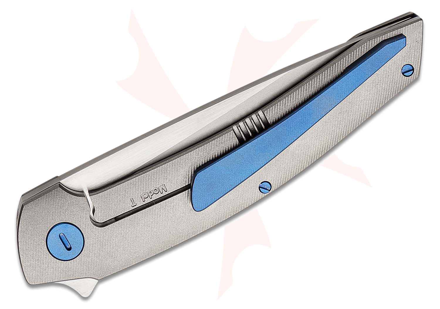 Hog House Knives Model T Flipper Knife 3.36" RWL-34 Blasted Drop Point ...