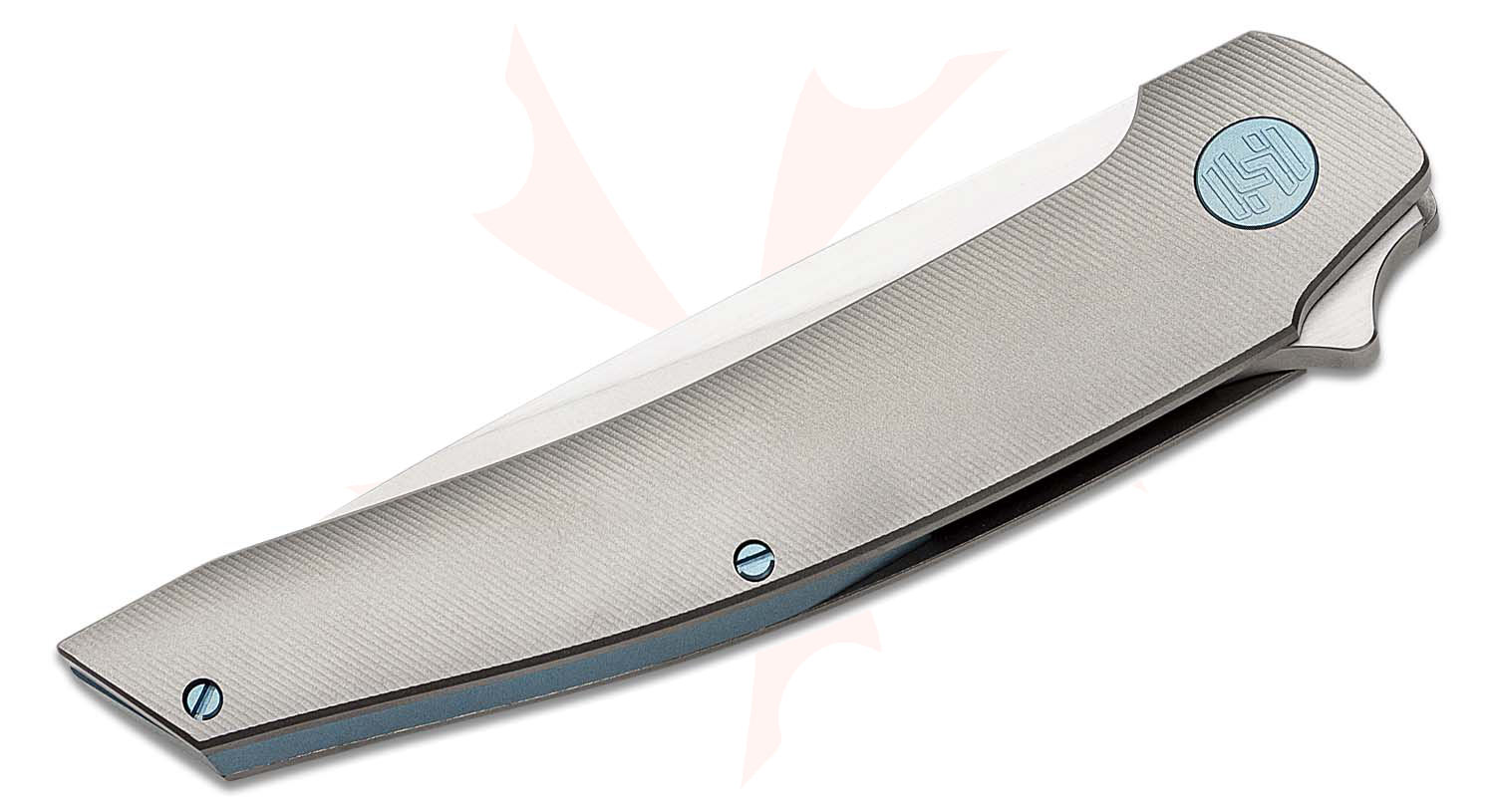 Hog House Knives Model T Flipper Knife 3.36" RWL-34 Blasted Drop Point ...