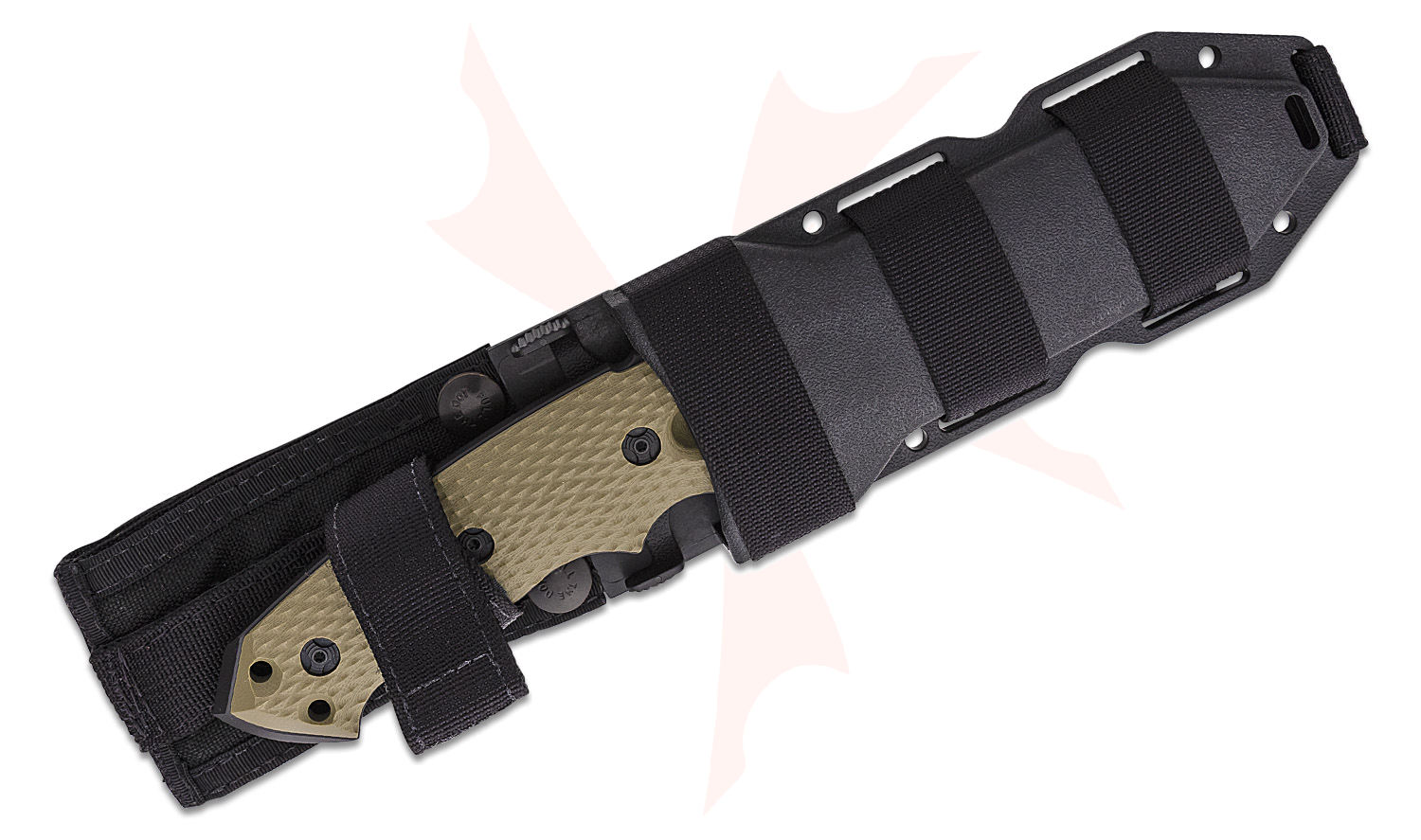 Hogue EX-F01 Combat Knife Fixed 5.5" A2 Carbon Steel Black Tanto Blade ...