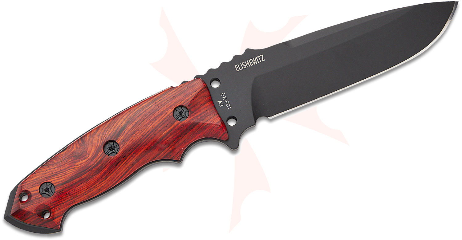 Hogue EX-F01 Combat Knife Fixed 5.5" A2 Carbon Steel Black Drop Point ...