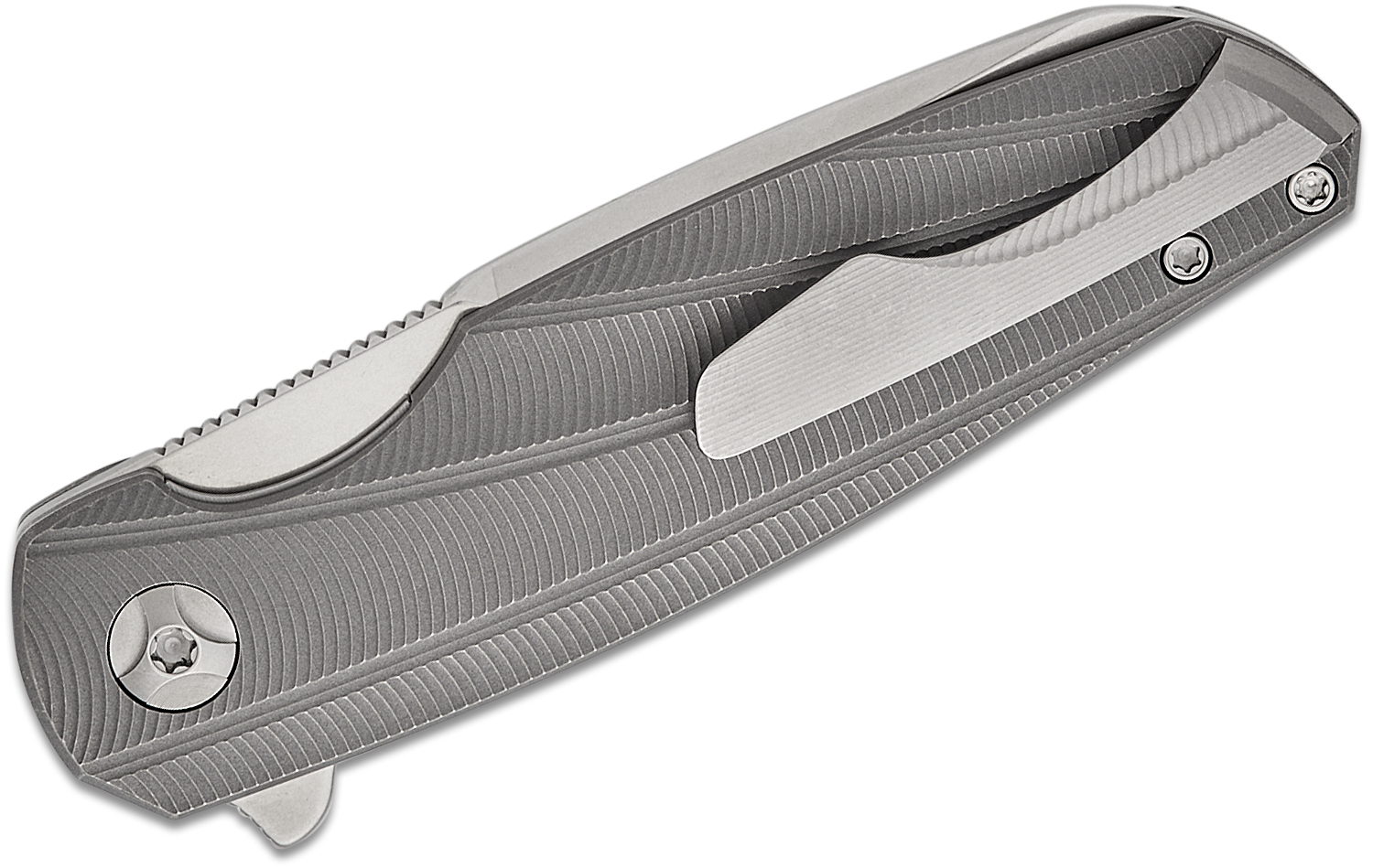 Holt Bladeworks Custom Haptic #1217 Flipper Knife 3.24" M390 Polished ...