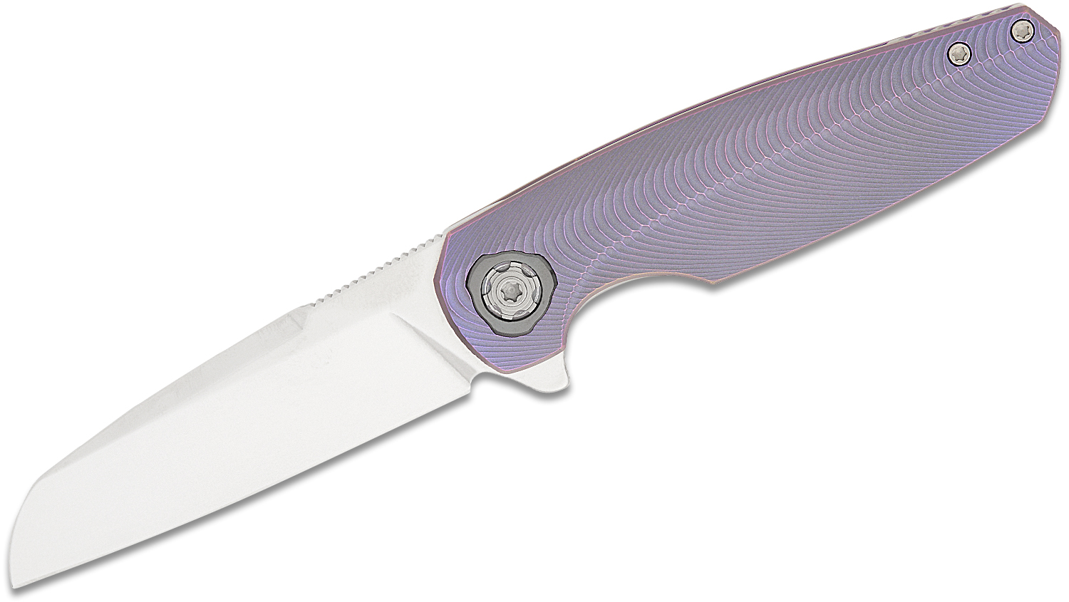 Holt Bladeworks Custom Haptic #1272 Flipper Knife 3.24" M390 Polished ...