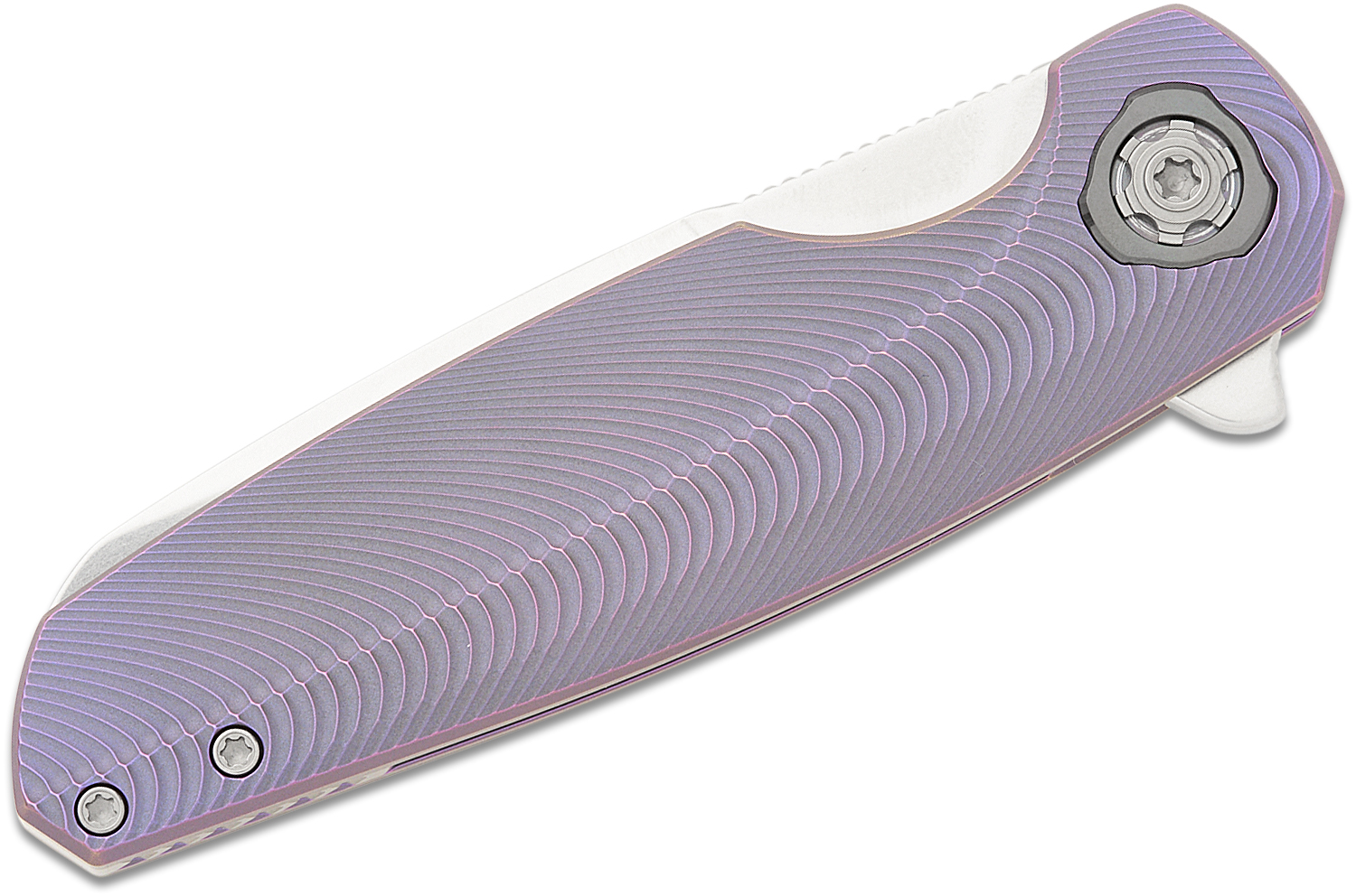 Holt Bladeworks Custom Haptic #1272 Flipper Knife 3.24" M390 Polished ...