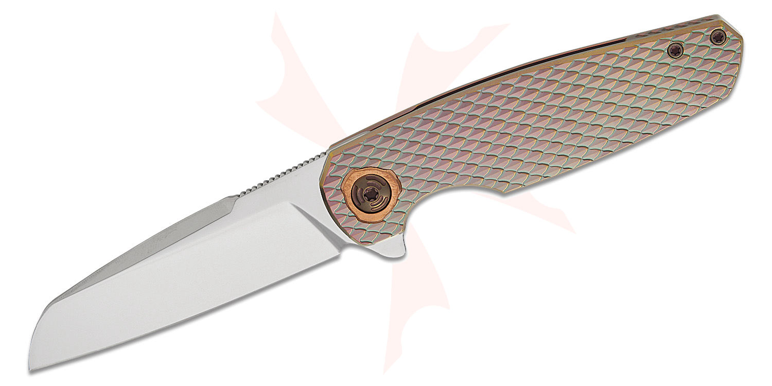 Holt Bladeworks Custom Haptic #1294 Flipper Knife 3.24" M390 Polished ...