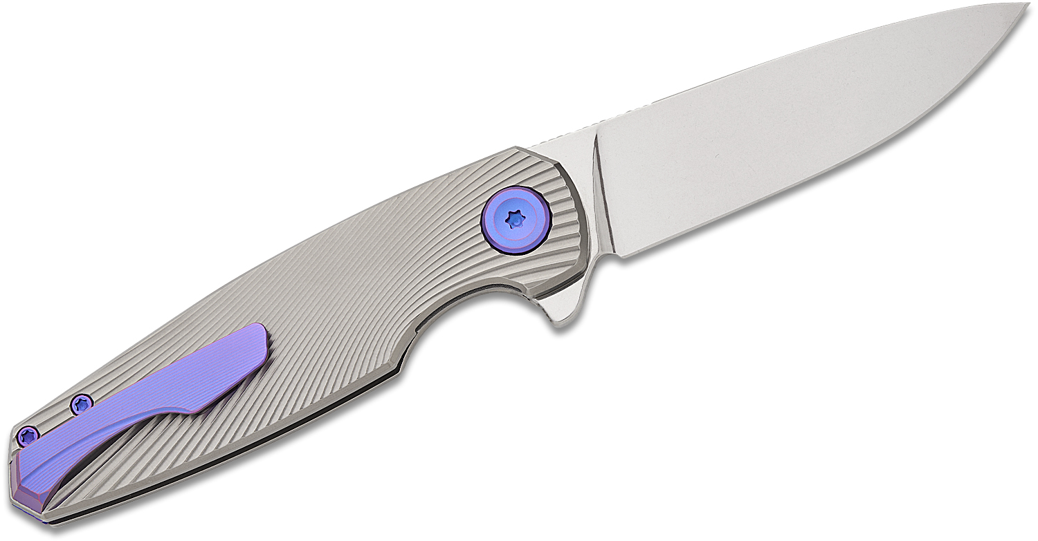 Holt Bladeworks Custom Morpheus #1449 Flipper Knife 3.24" M390 Polished ...
