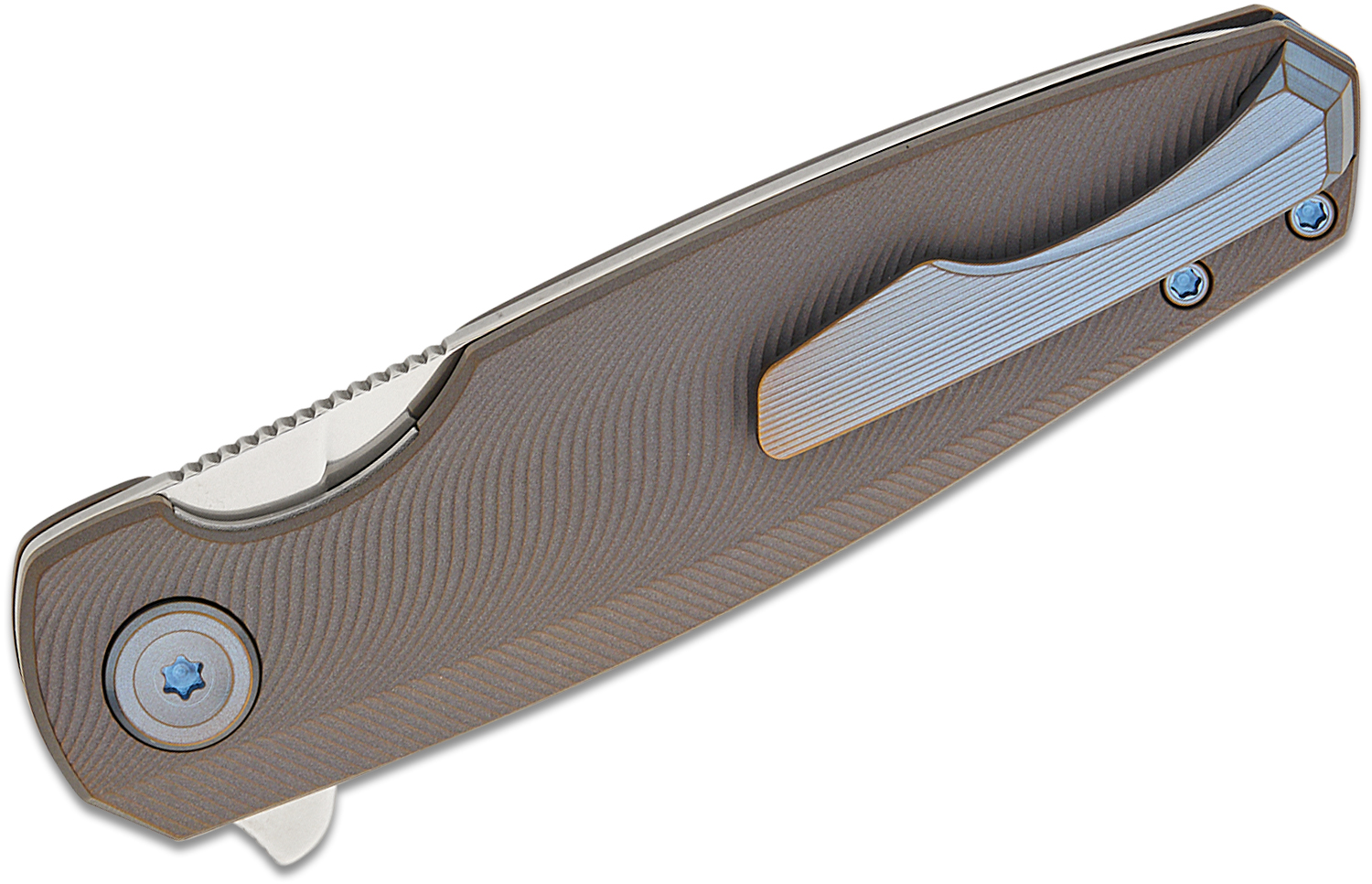 Holt Bladeworks Custom Morpheus #1554 Flipper Knife 3.24" M390 Polished ...