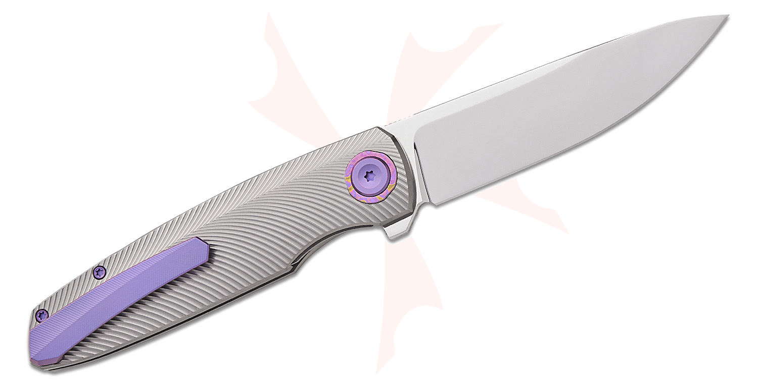 Holt Bladeworks Custom Outlaw #130 Flipper Knife 3.95" M390 Polished ...