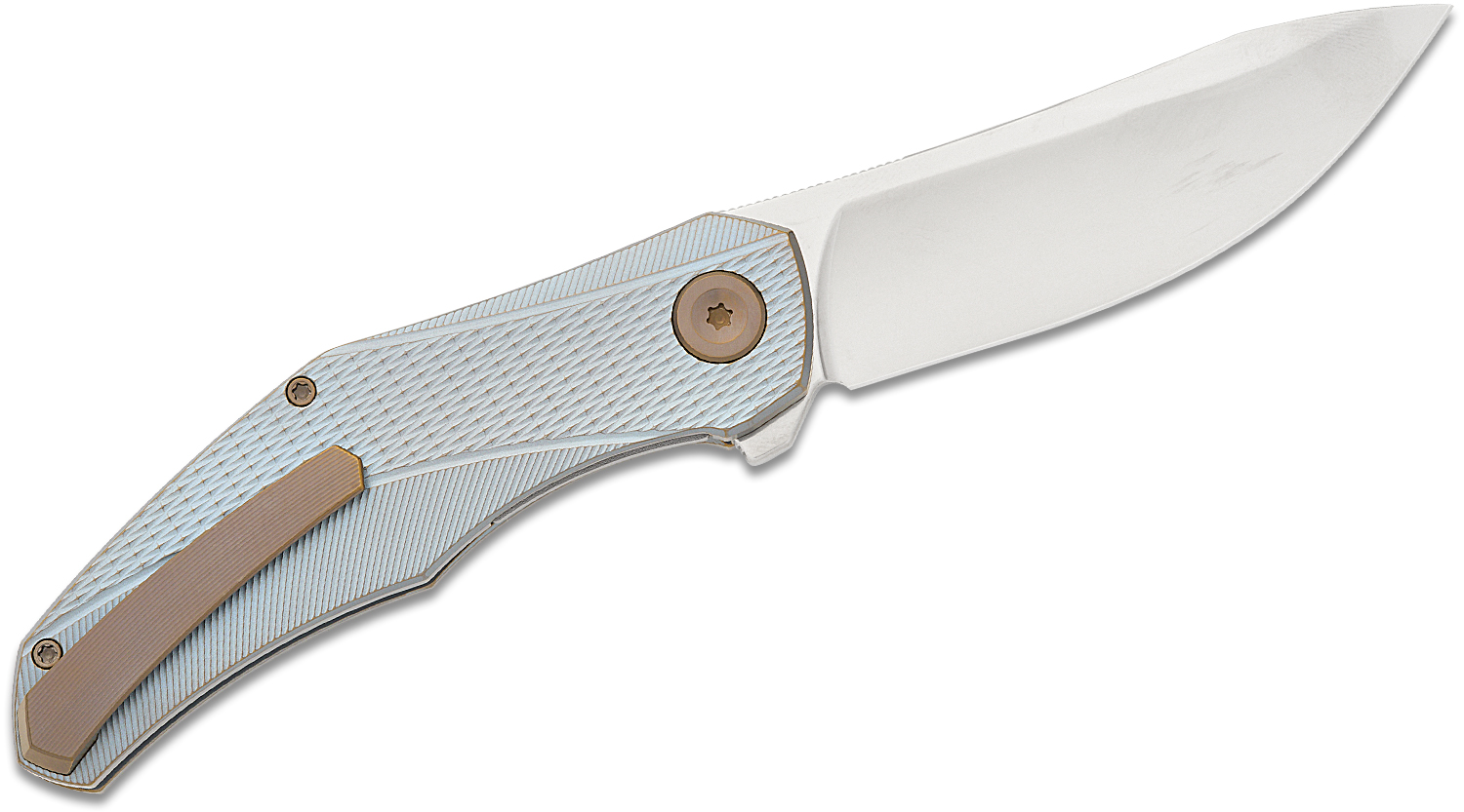 Holt Bladeworks Custom Renegade #10 Flipper Knife 3.47" M390 Polished ...