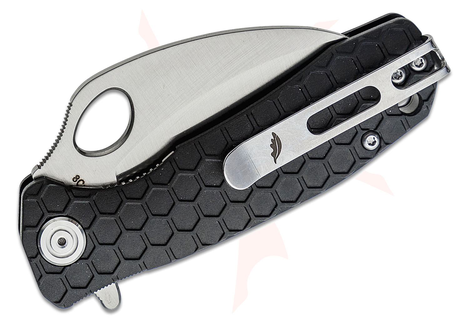 Honey Badger HB1151 Small Flipper Knife 2.75" Satin Serrated Claw Blade ...