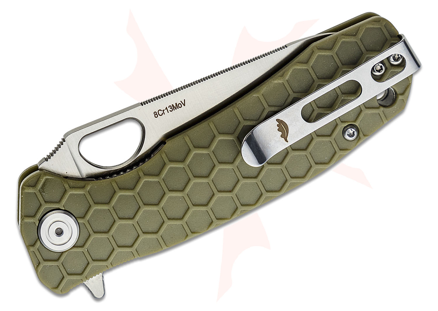 Honey Badger HB1300 Medium Flipper Knife 3.19" Satin Leaf Blade, Green ...