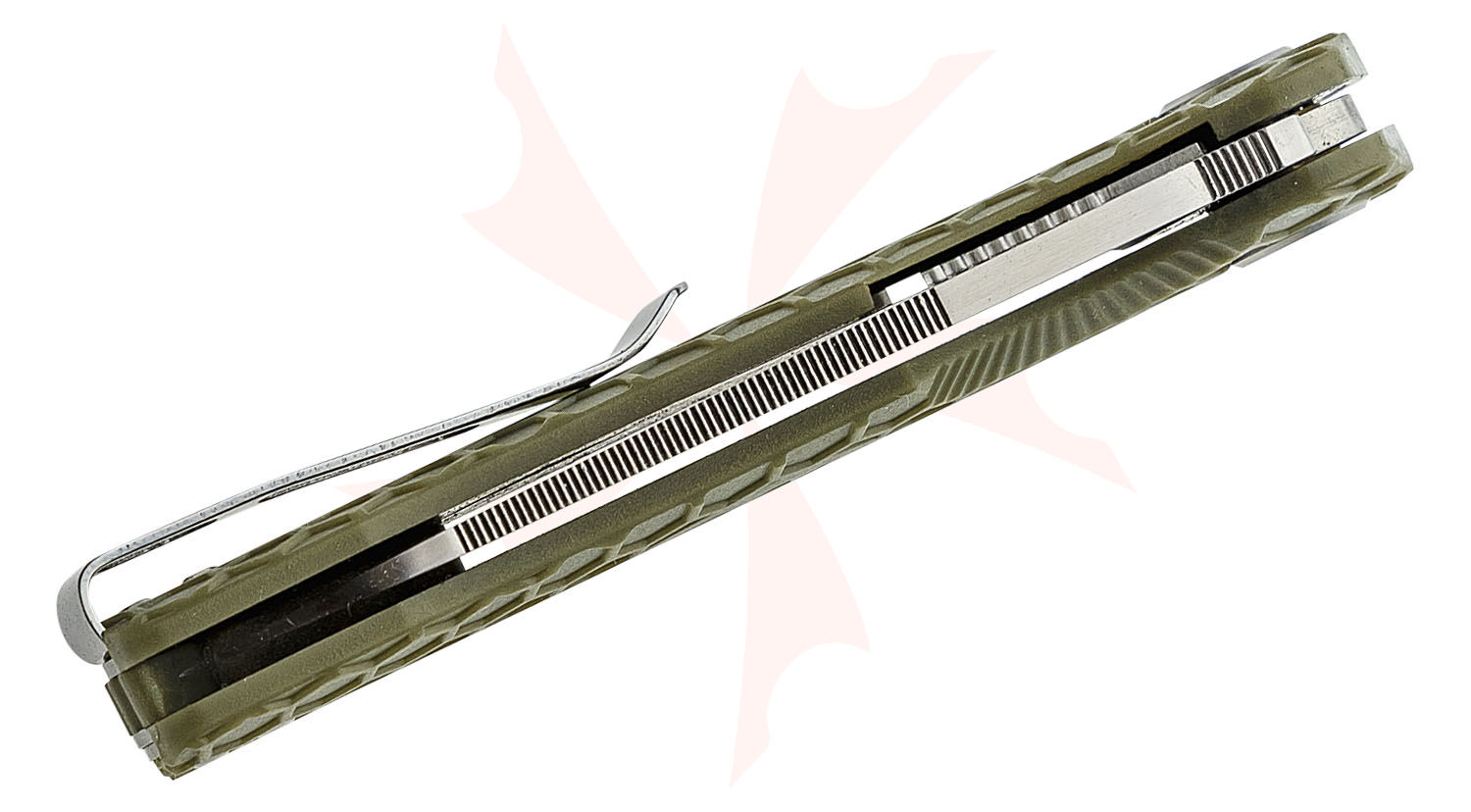 Honey Badger HB1310 Small Flipper Knife 2.81" Satin Leaf Blade, Green ...
