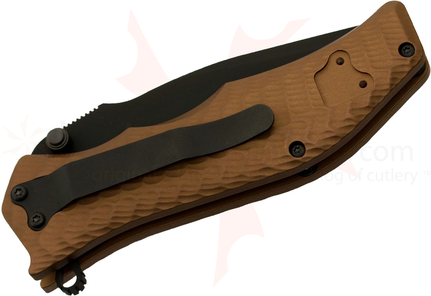 HTM Knives Darrel Ralph DDR Gun Hammer Bowie Assisted 3-1/2" Black S30V ...