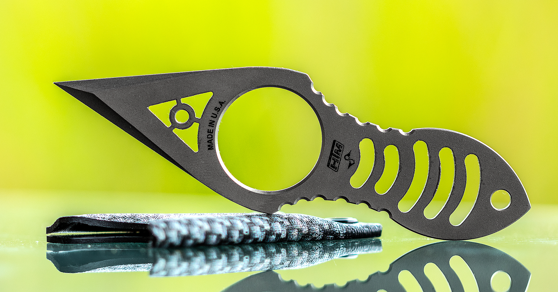 HTM Knives Dirk Pinkerton Titanium Broadhead Neck Knife, Kydex Sheath ...