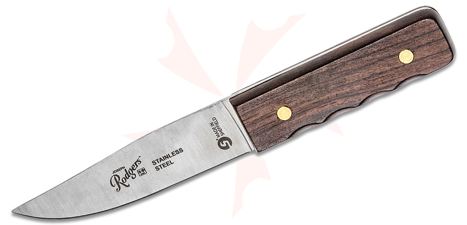 IXL Wostenholm Etch Hunting Knife 4.25" Stainless Steel Blade, Rosewood ...