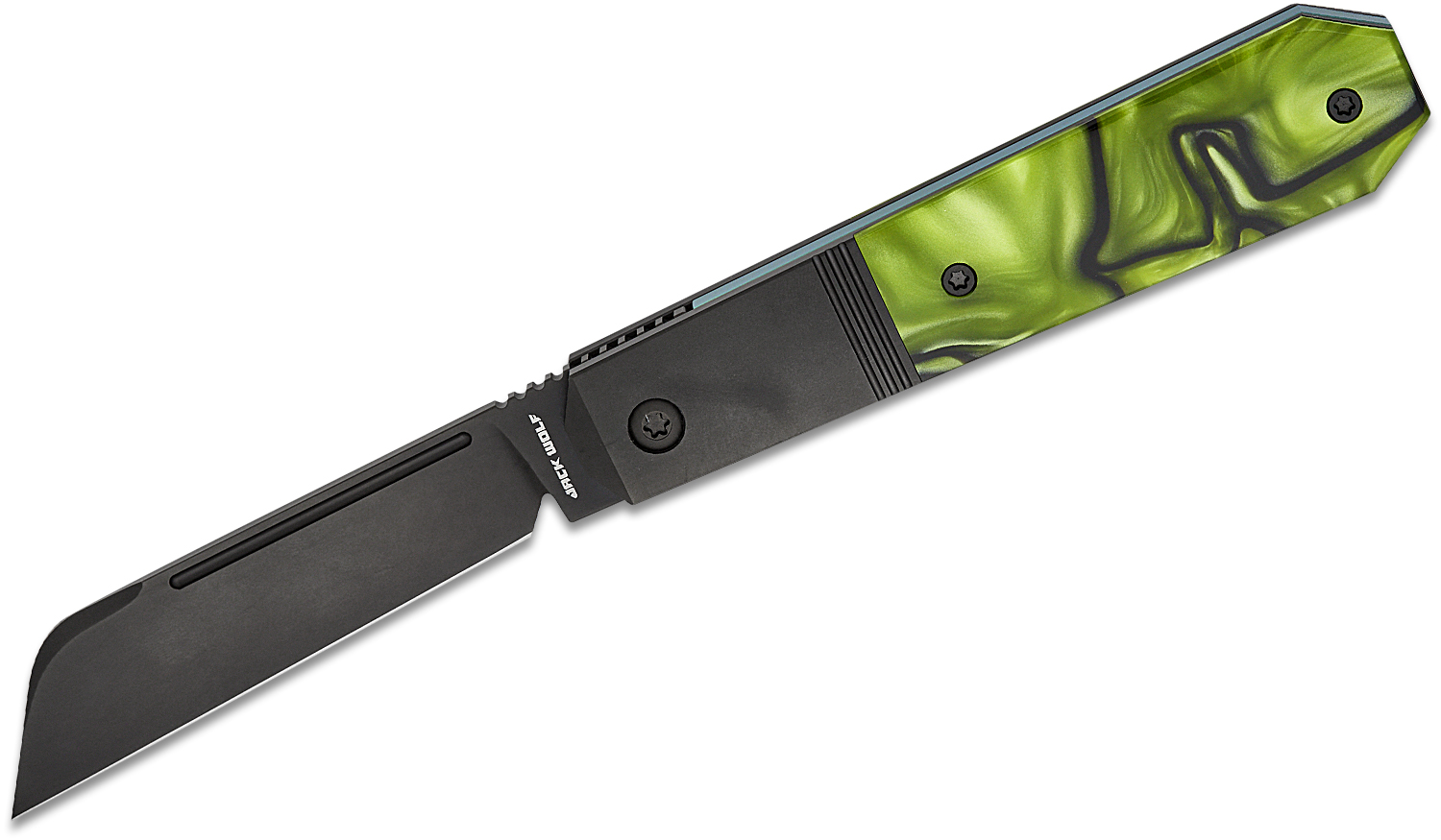 Jack Wolf Knives After Hours Jack Traditional Bolster Lock Front Fipper Knife 3.15" CPM-S90V ...