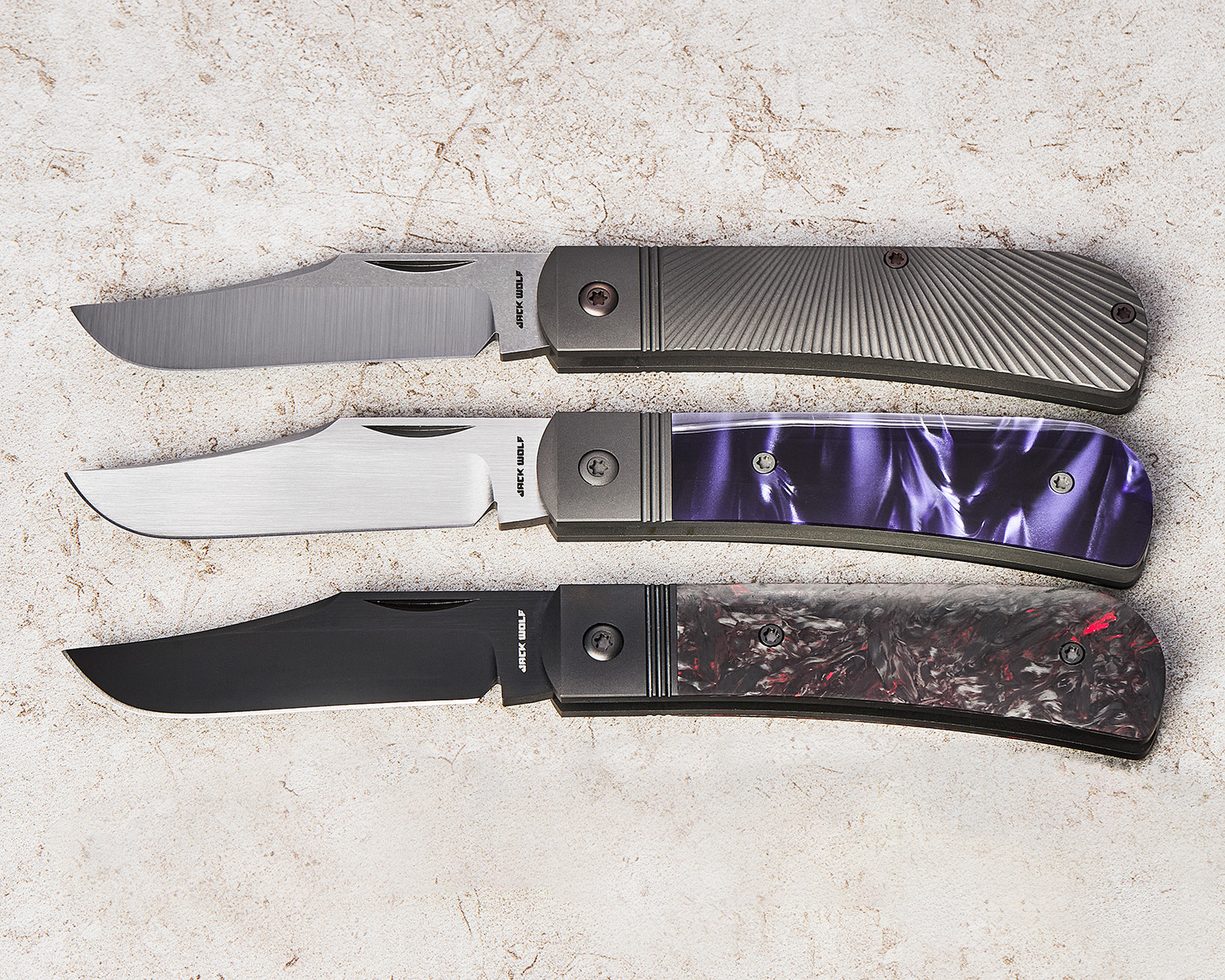 Jack Wolf Knives Benny's Clip Traditional Slipjoint Folding Knife 3 ...