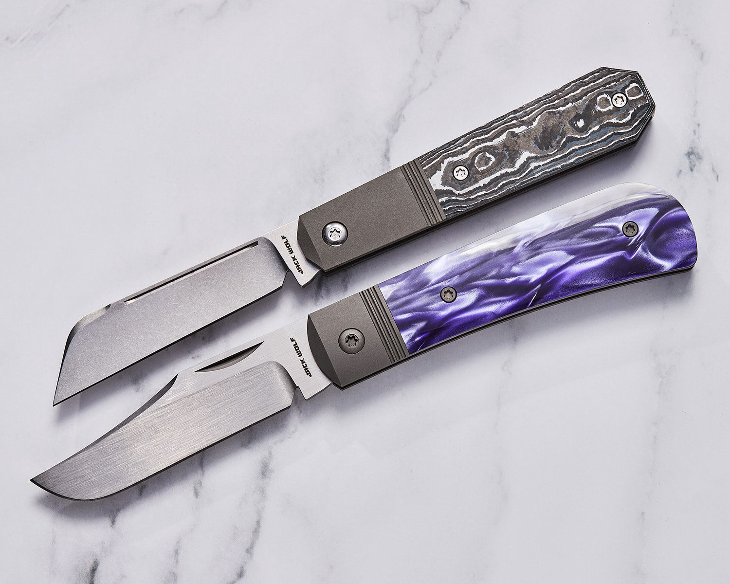 Jack Wolf Knives Benny's Clip Traditional Slipjoint Folding Knife 3 ...