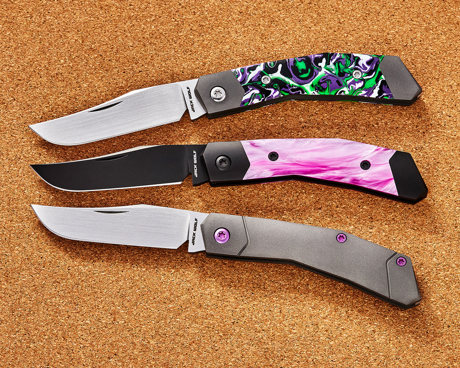 Jack Wolf Knives Mini Cyborg Jack Traditional Slipjoint Folding Knife 2 ...