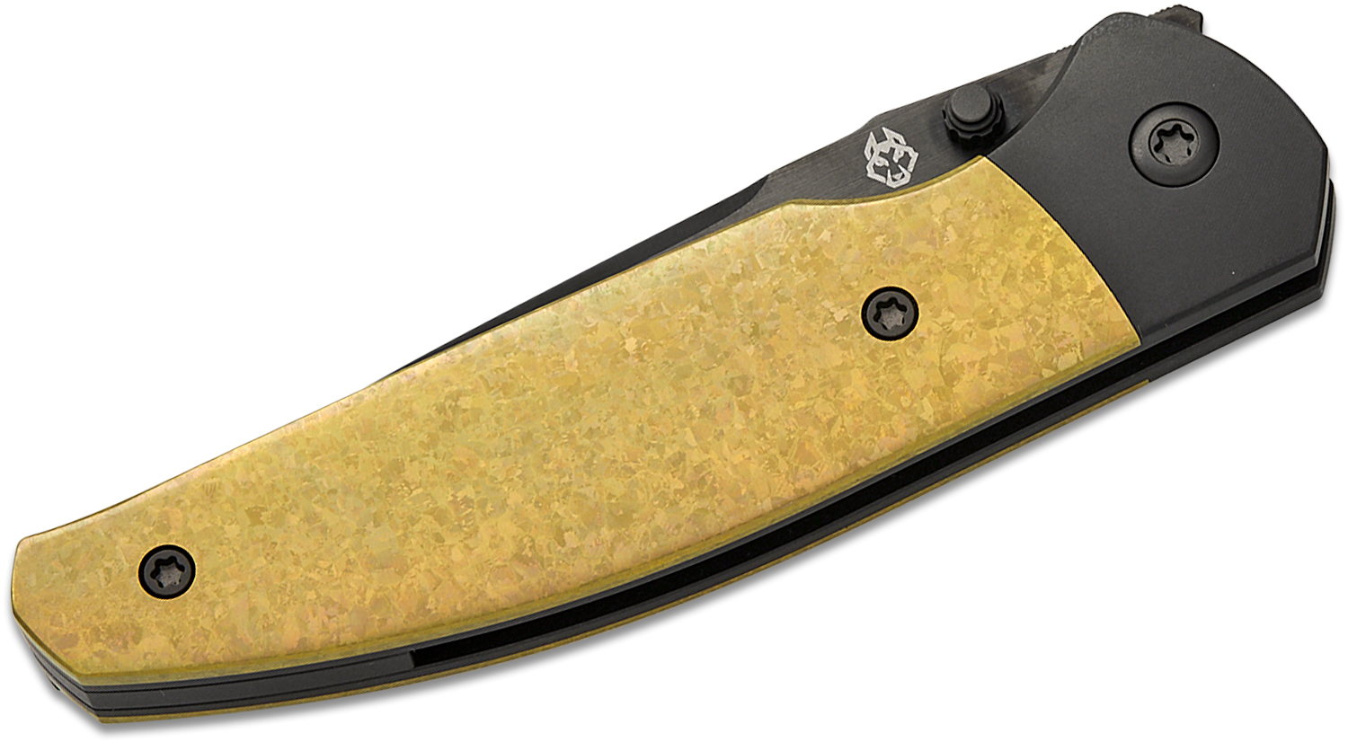 Jack Wolf Knives Chris Ortiz Tango Bolster Lock Front Flipper Knife 3. ...