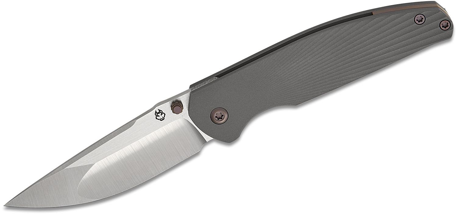 Jack Wolf Knives Chris Ortiz Tango Bolster Lock Front Flipper Knife 3. ...