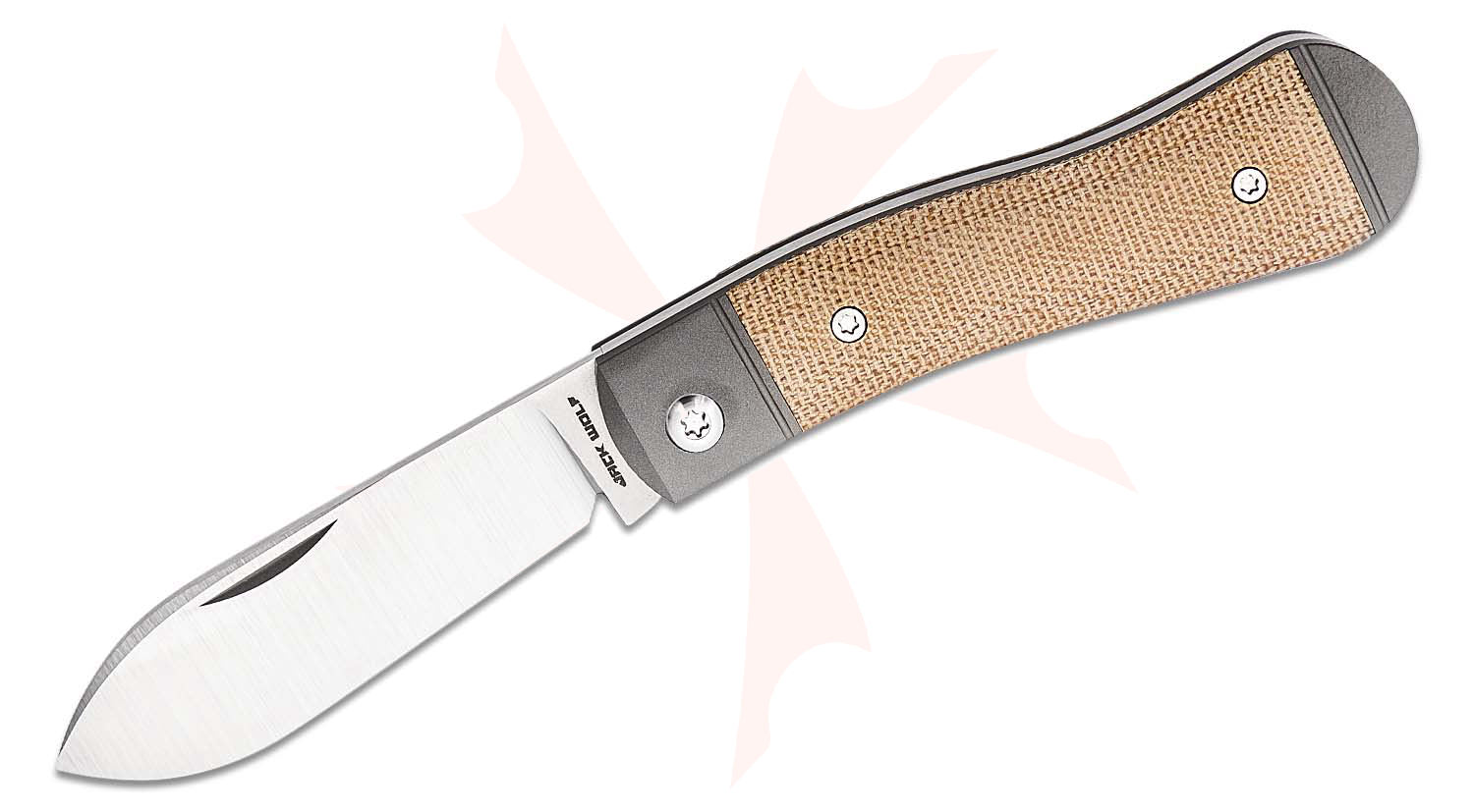 Jack Wolf Knives K9 Jack Traditional Slipjoint Folding Knife 2.86" M390 ...