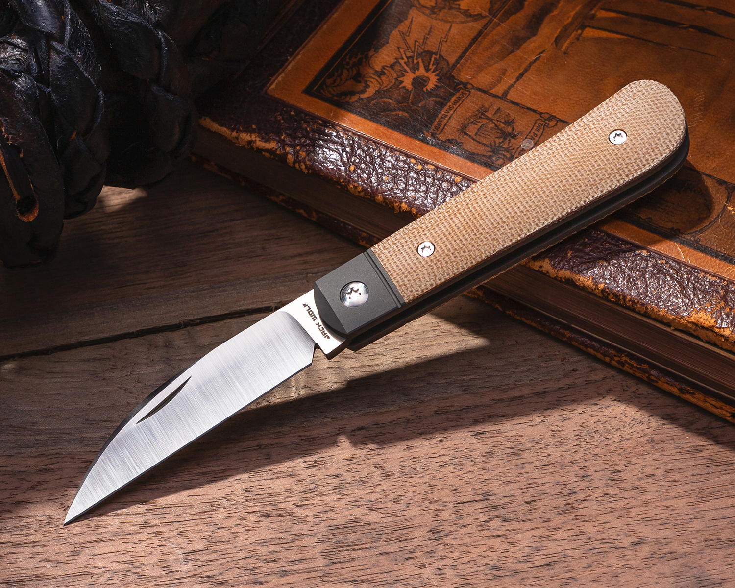 Jack Wolf Knives Laid Back Jack Traditional Slipjoint Folding Knife 2. ...