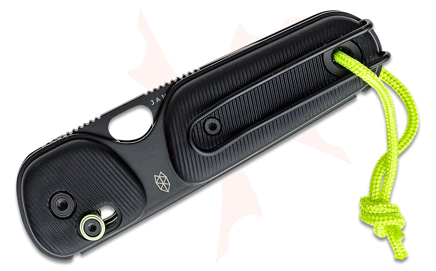 The James Brand Redstone Folding Knife 2.5" Sandvik 12C27 Black Combo ...