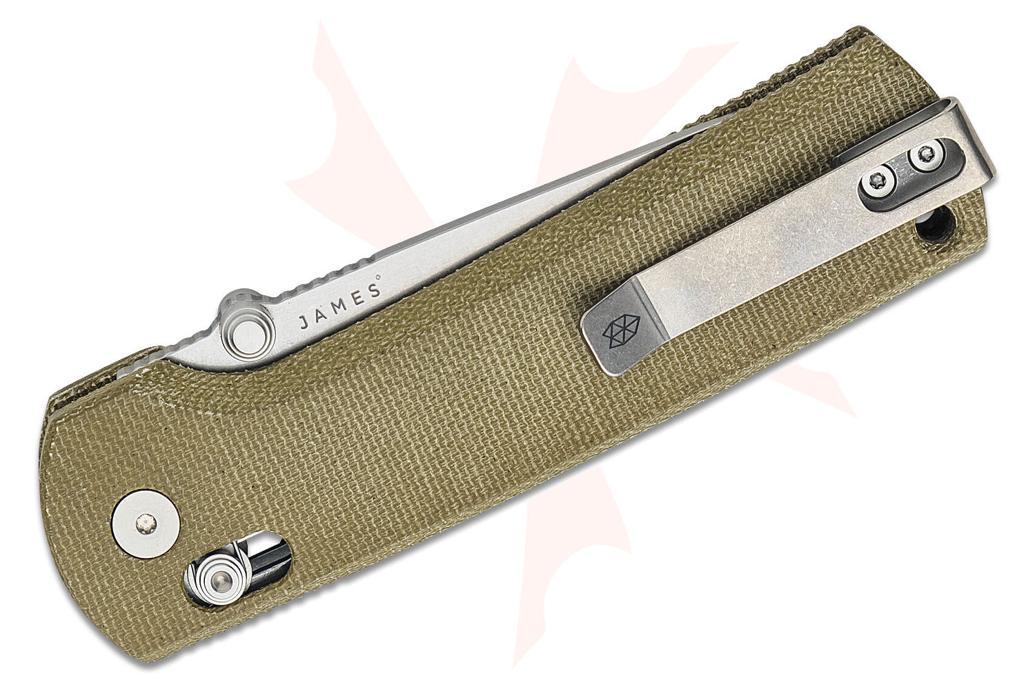 The James Brand The Kline Folding Knife 3.39" CPM-MagnaCut Stonewashed ...