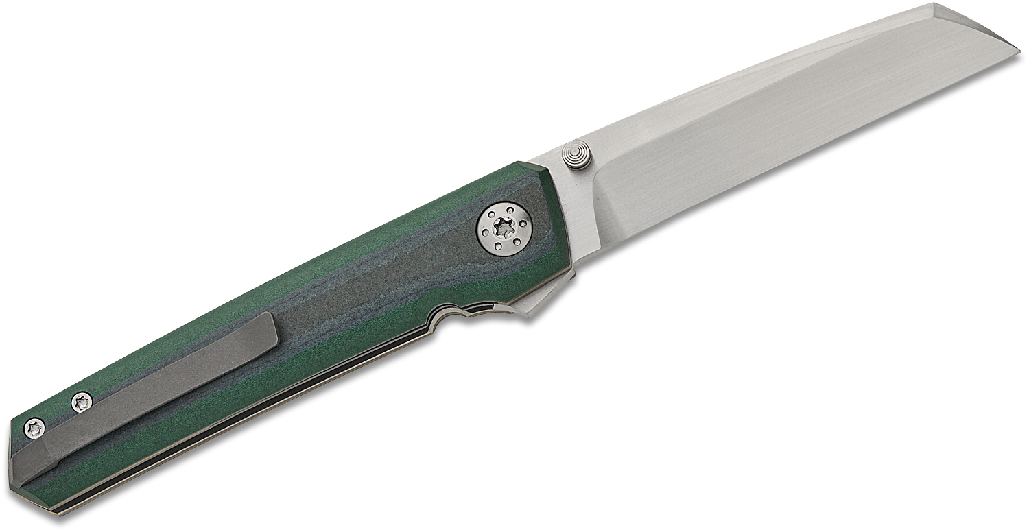 Jared Oeser Custom Hawk Thumb Stud Liner Lock Flipper Knife 3.13" CPM ...