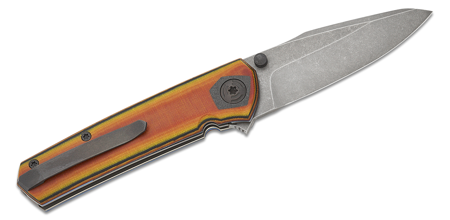 Jared Oeser Custom Mini Nebo Thumb Stud Folding Knife 2.75" AEB-L Acid ...