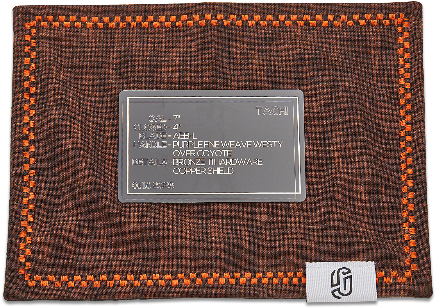 Jared Oeser Custom Tachi Liner Lock Front Flipper Knife 3" AEB-L Hand ...