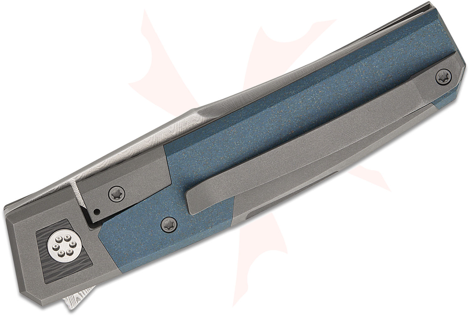 Jared Oeser Custom Tengu OS Bolster Lock Flipper Knife 3.375" Damaworks ...