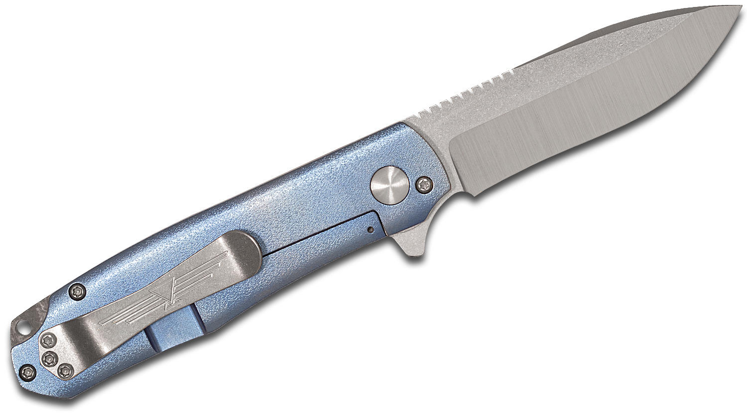 Jesse Jarosz Custom Flare Flipper 3.375" AEB-L Recurve Blade, Blue ...