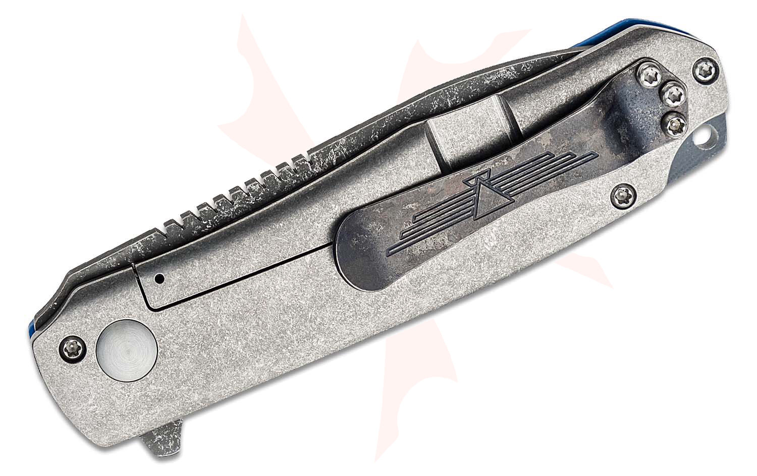 Jesse Jarosz Custom Flare Flipper Knife 3.375" AEB-L Recurve Blade ...