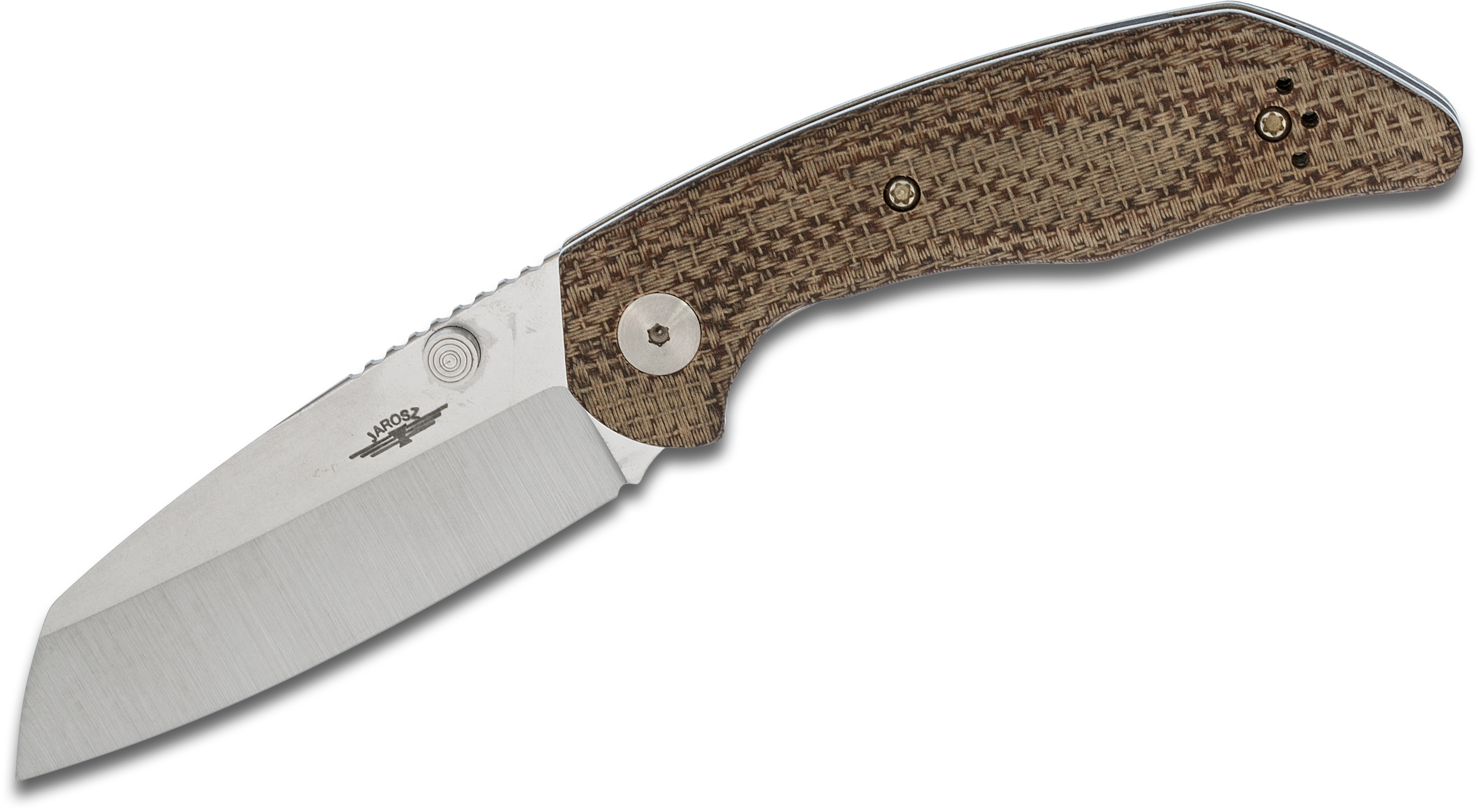 Jesse Jarosz Custom M75 Folding Knife 3.25" AEB-L Sheepsfoot Blade ...