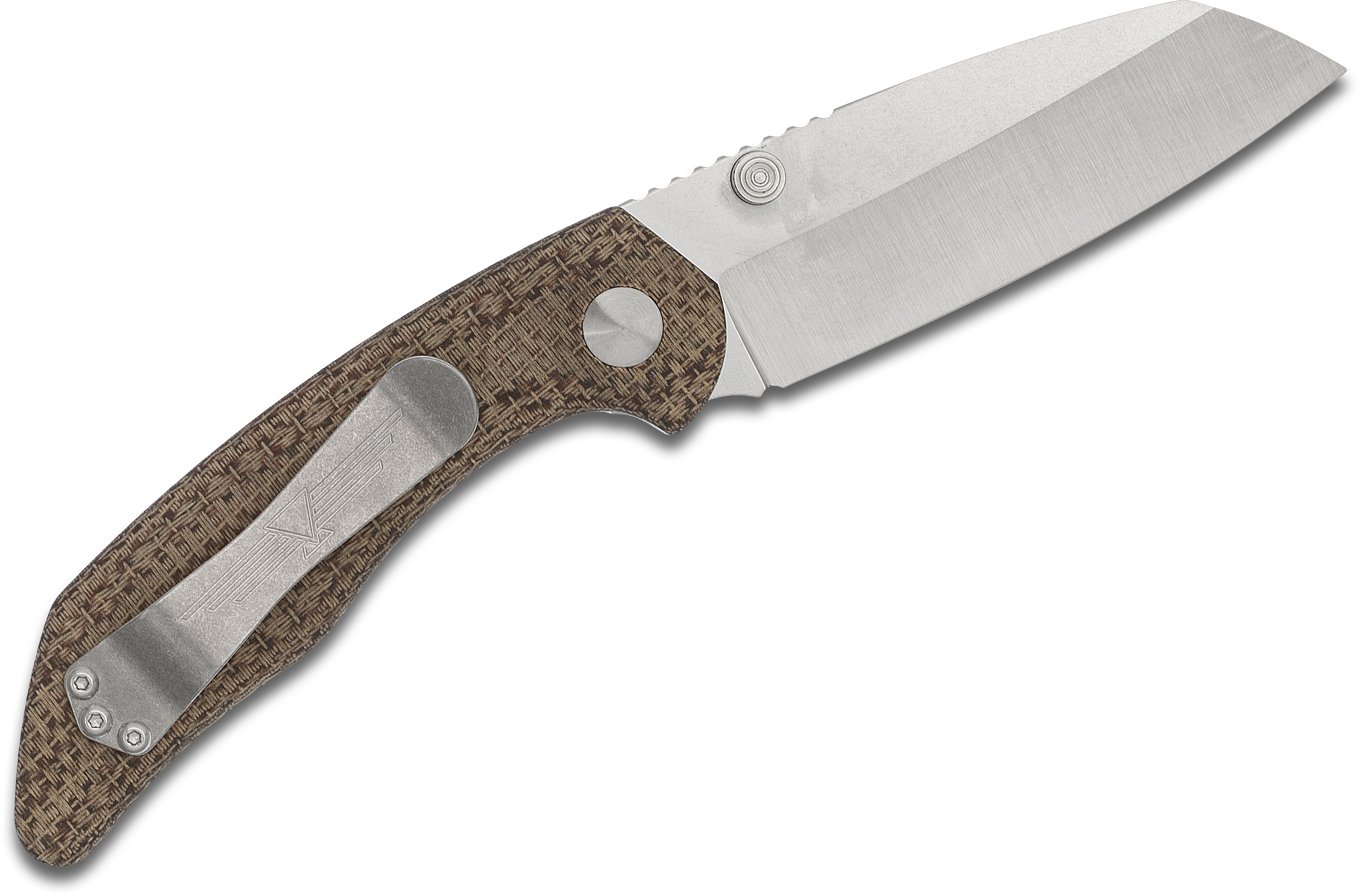 Jesse Jarosz Custom M75 Folding Knife 3.25" AEB-L Sheepsfoot Blade ...