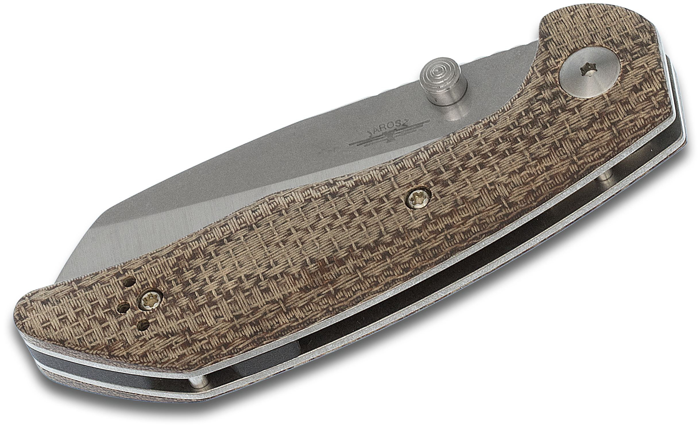 Jesse Jarosz Custom M75 Folding Knife 3.25" AEB-L Sheepsfoot Blade ...