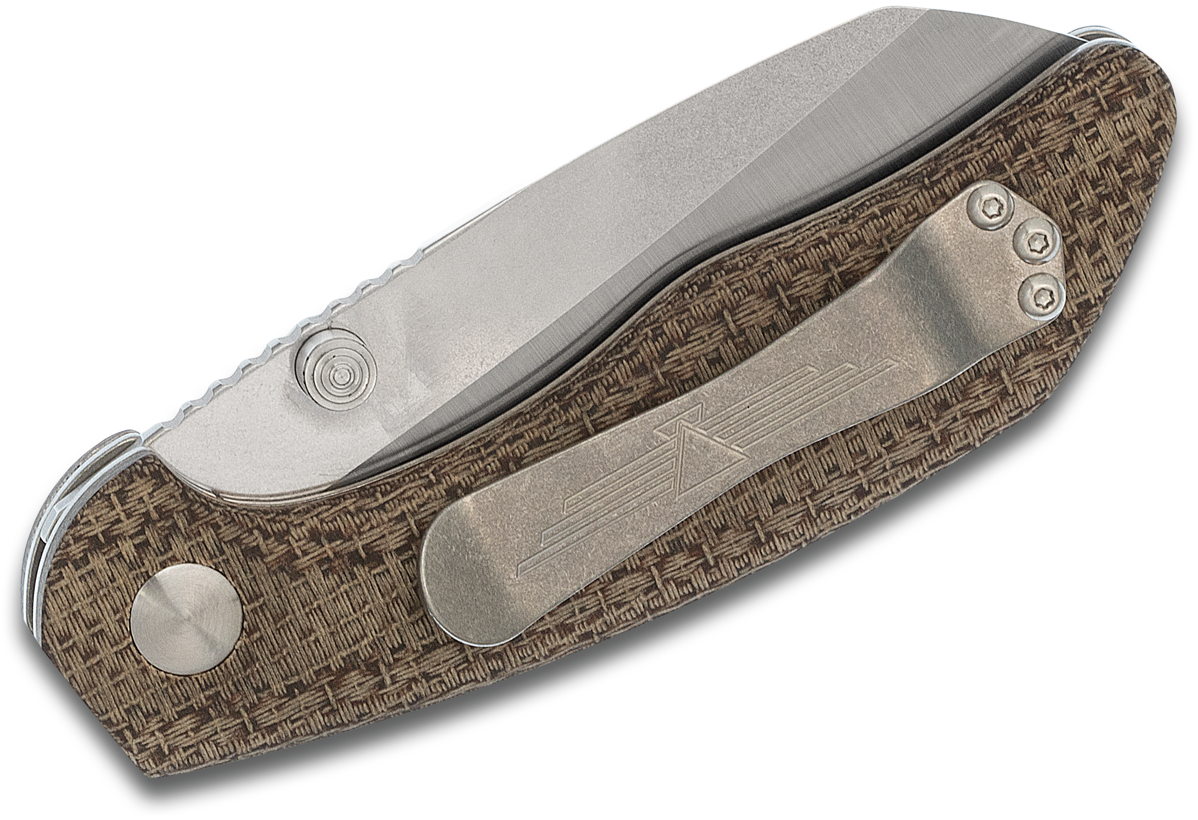 Jesse Jarosz Custom M75 Folding Knife 3.25" AEB-L Sheepsfoot Blade ...