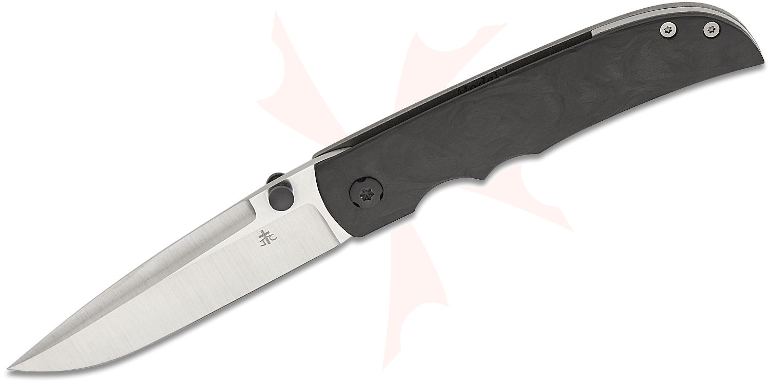 Jason Clark Custom Model 1 Folding Knife 3.45" Nitro-V Hand Rubbed Drop ...