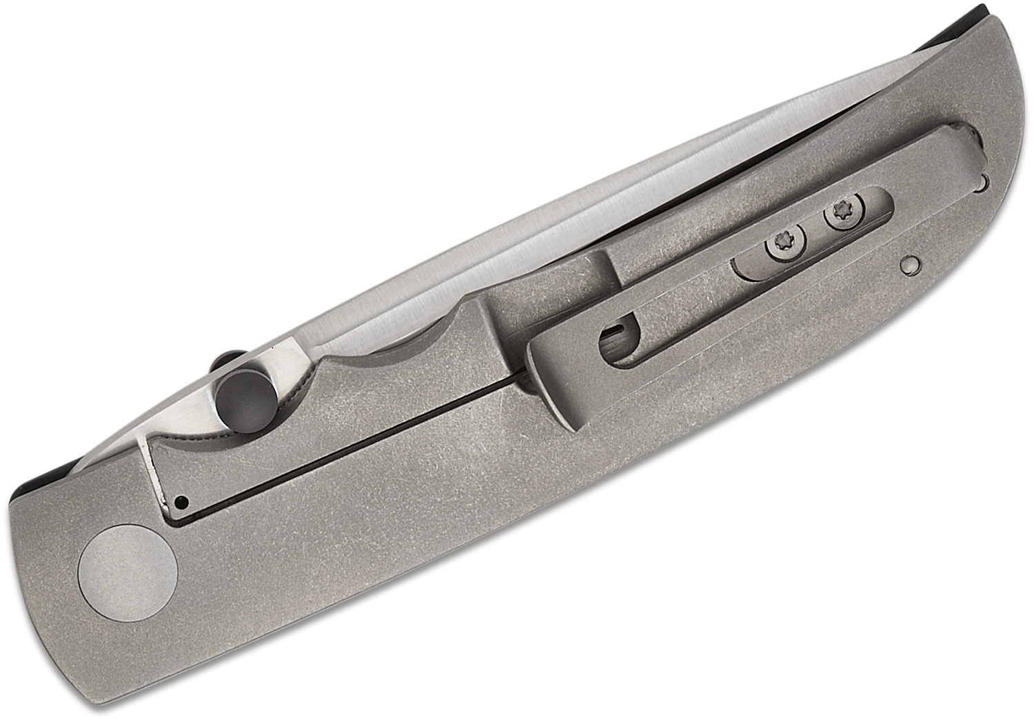 Jason Clark Custom Model 1 Folding Knife 3.45" Nitro-V Hand Rubbed Drop ...