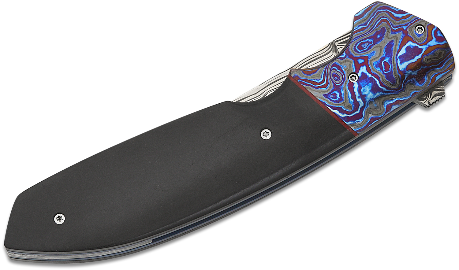 Jason Clark Custom Model 22 Flipper Knife 3.75" Aegir Damasteel Drop ...