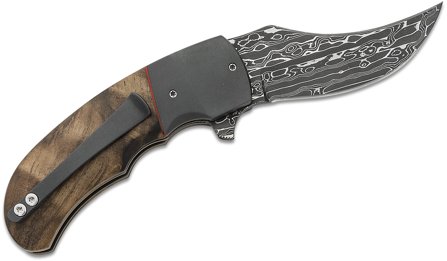 Jason Clark Custom Model 5 Flipper Knife 2.625" Vegas Forge Vines ...