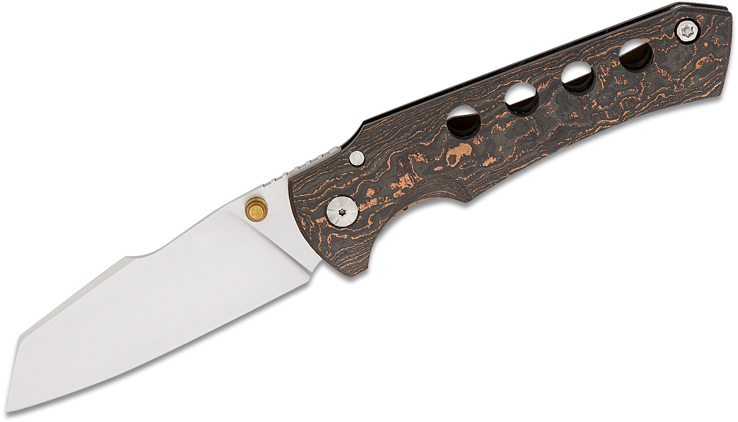 Jason Guthrie Custom Arctic Scout Folding Knife 3.25" RWL-34 Hand ...