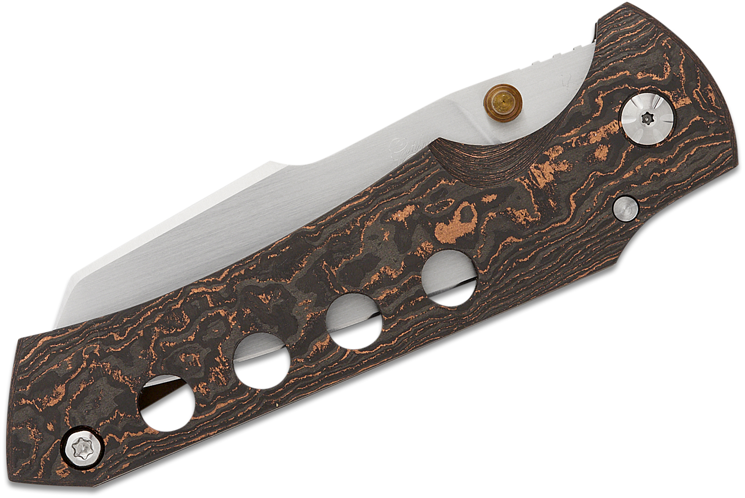 Jason Guthrie Custom Arctic Scout Folding Knife 3.25" RWL-34 Hand ...