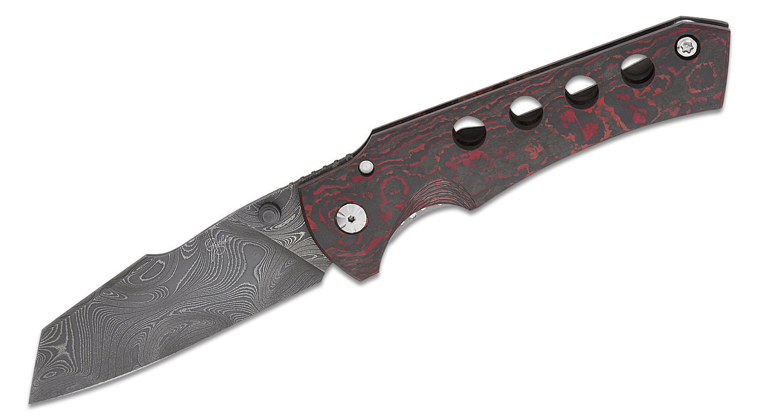 Jason Guthrie Custom Arctic Scout Folding Knife 3.25" Nichols WavePool ...