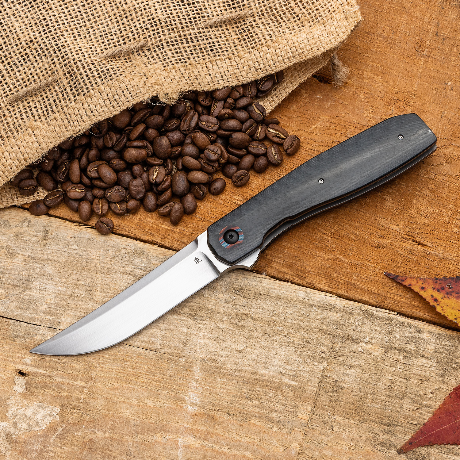 Jason Clark Custom Scar Drop Point Flipper Knife 4" MagnaCut Hand ...