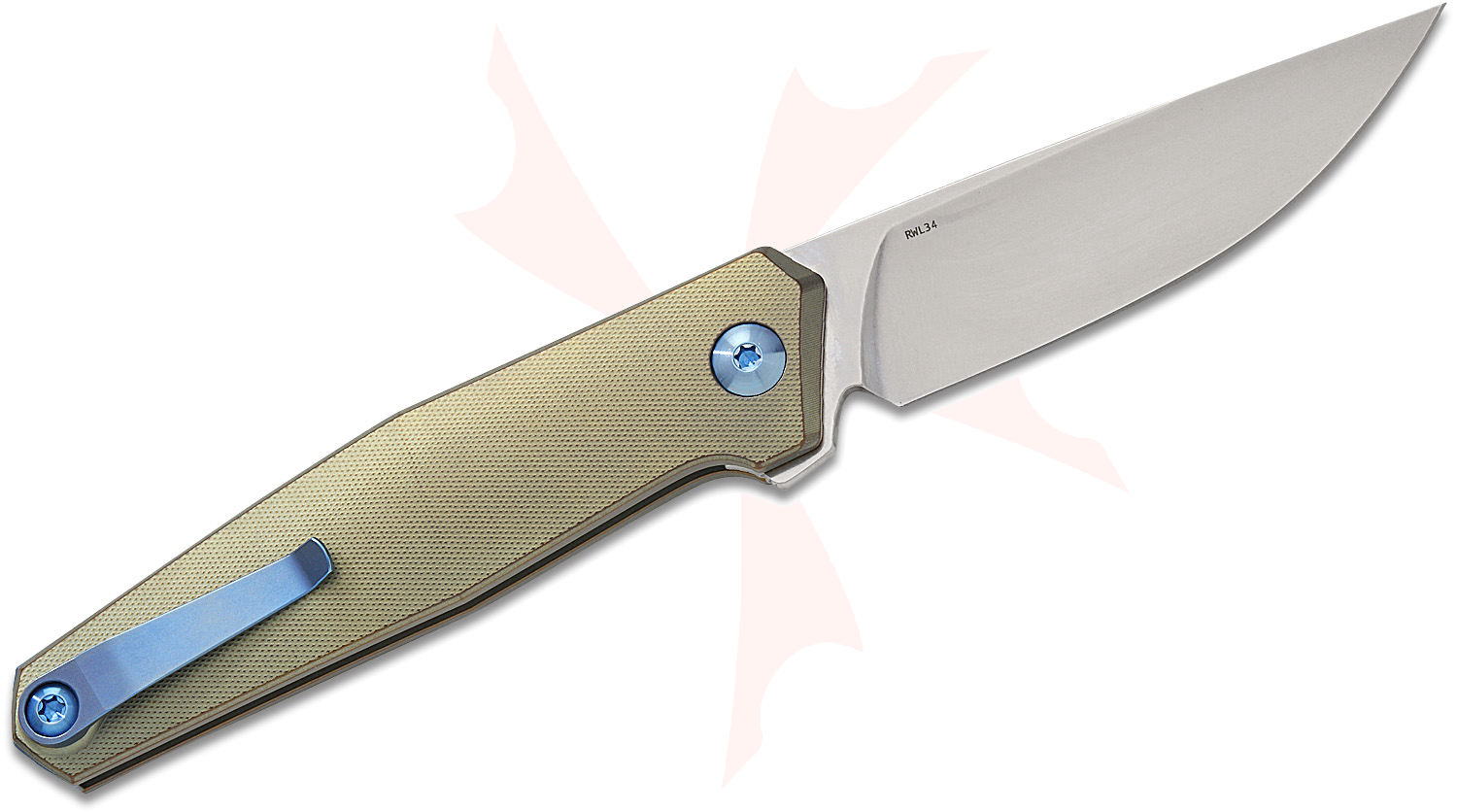 Anso of Denmark TOKO Button Lock Flipper Knife 3.375" RWL-34 ...